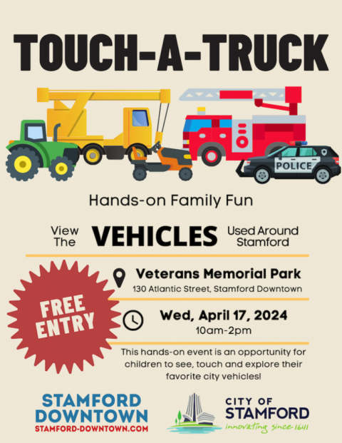 Stamford Touch-A-Truck is Back for April 2024! - Stamford Moms