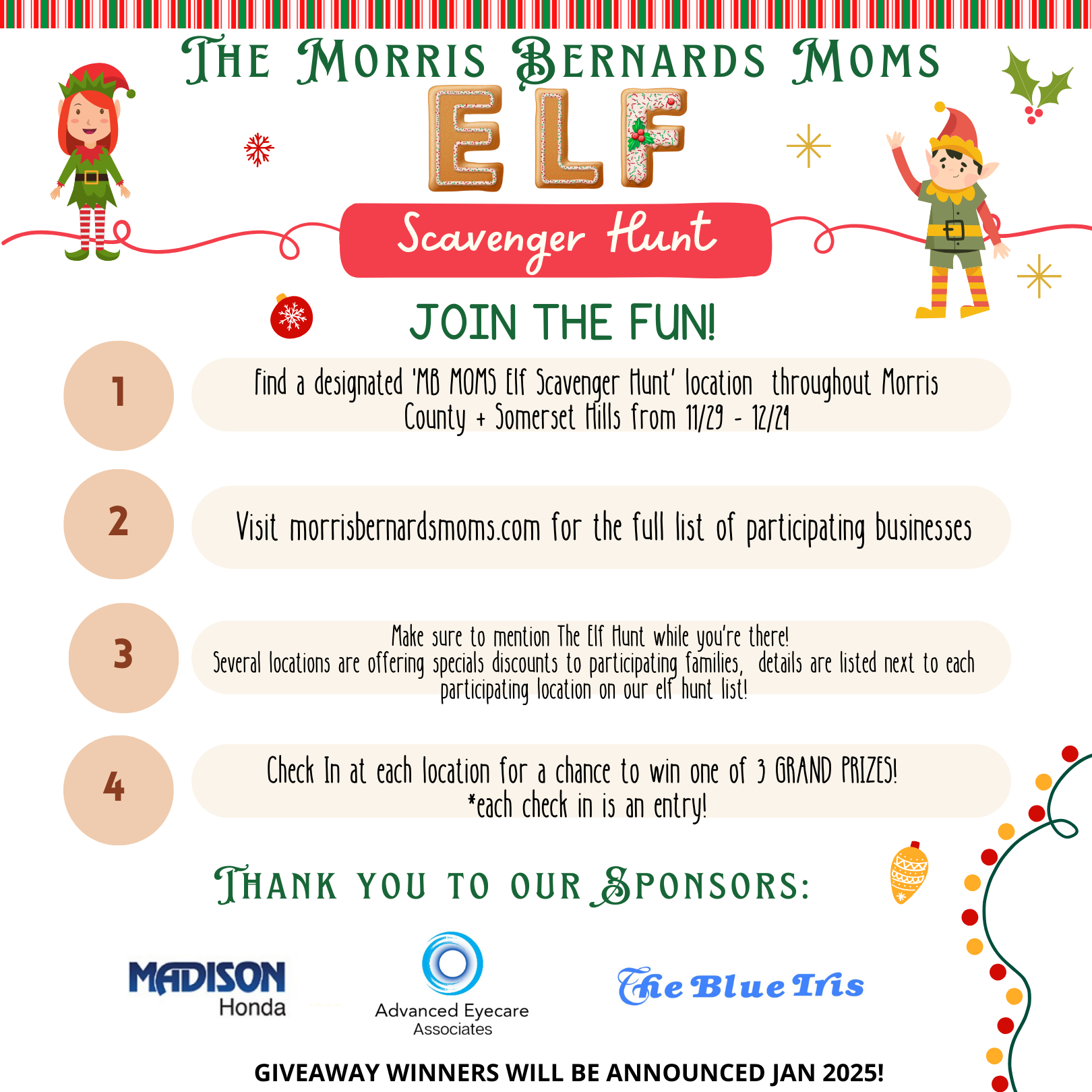 The 2024 Morris Bernards Moms Elf Scavenger Hunt! - Morris Bernards Moms