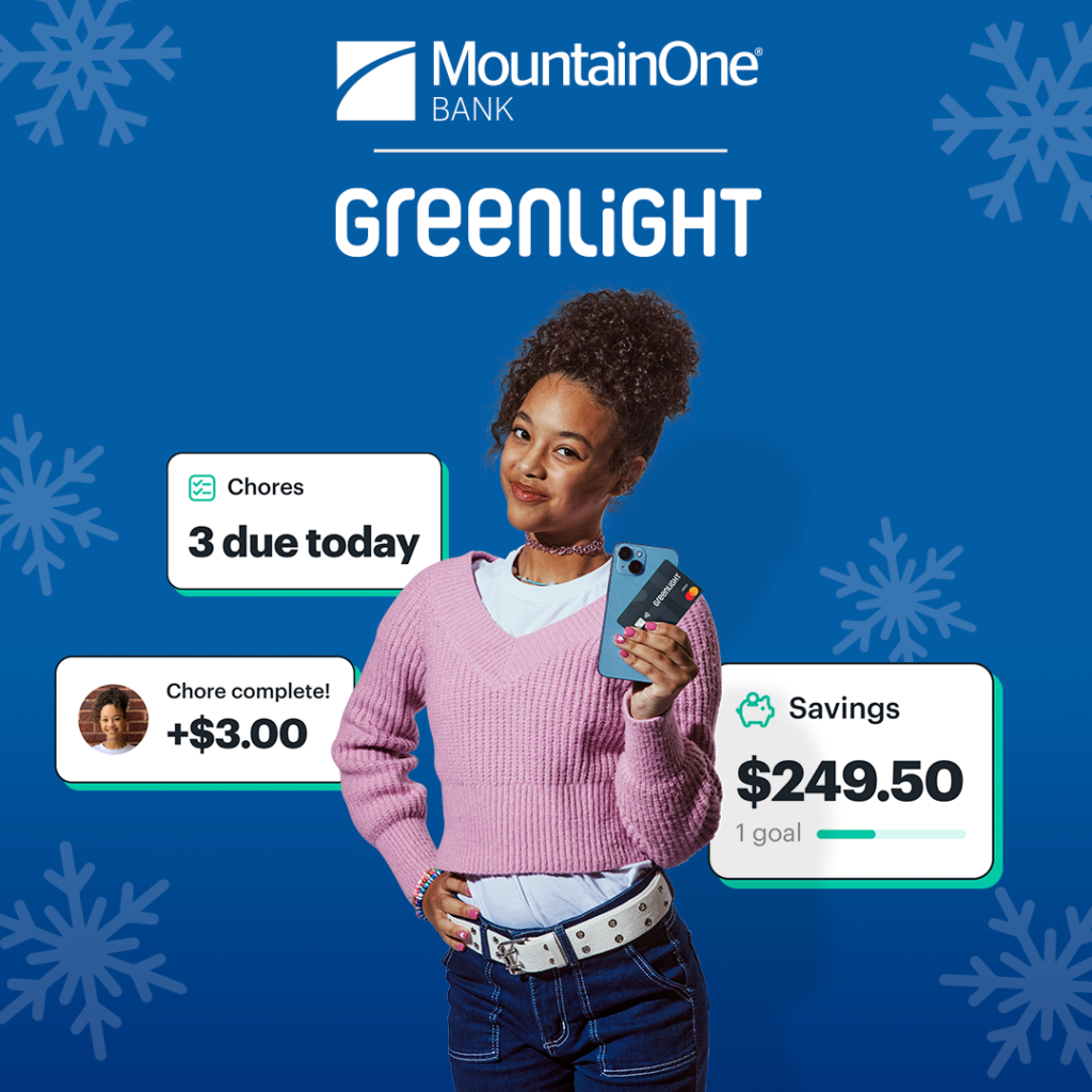 MountainOne Bank and Greenlight, The Debit Card for Kids and Teens ...